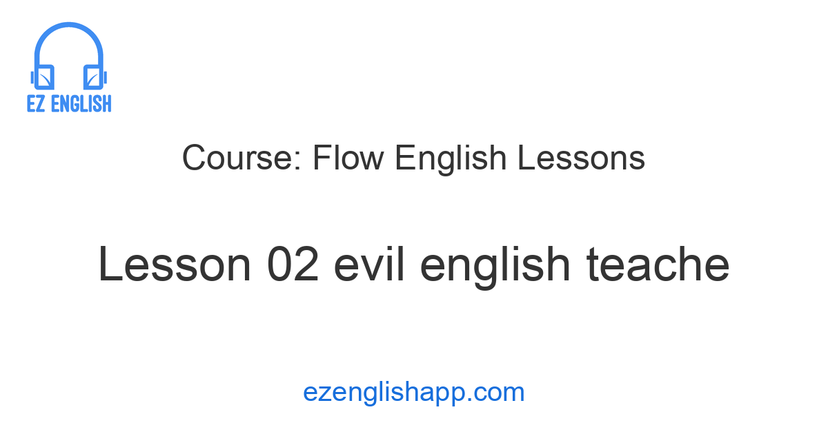 Evil English Teacher: Learn English Easily