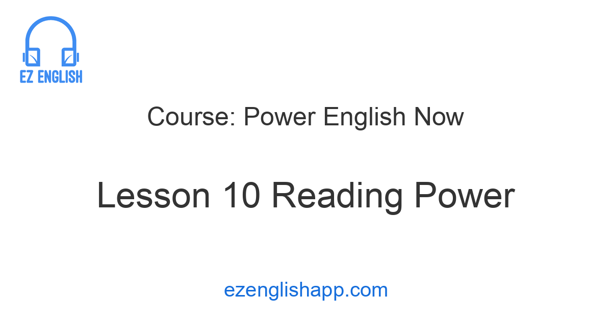 Enhance Your Reading Skills With Reading Power
