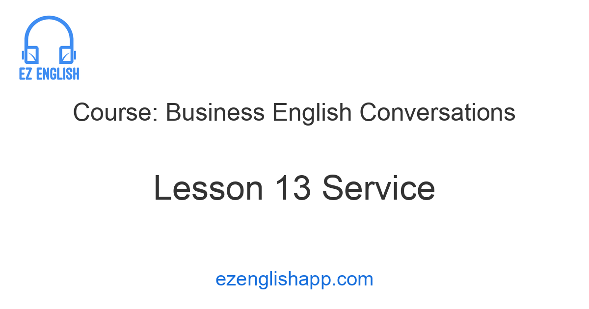 Service - Communication Skills in Business
