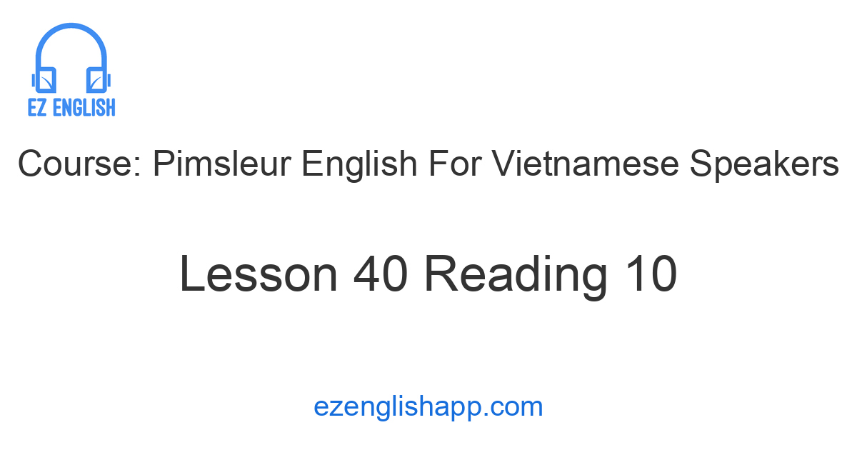 Learn English Effectively with Reading 10