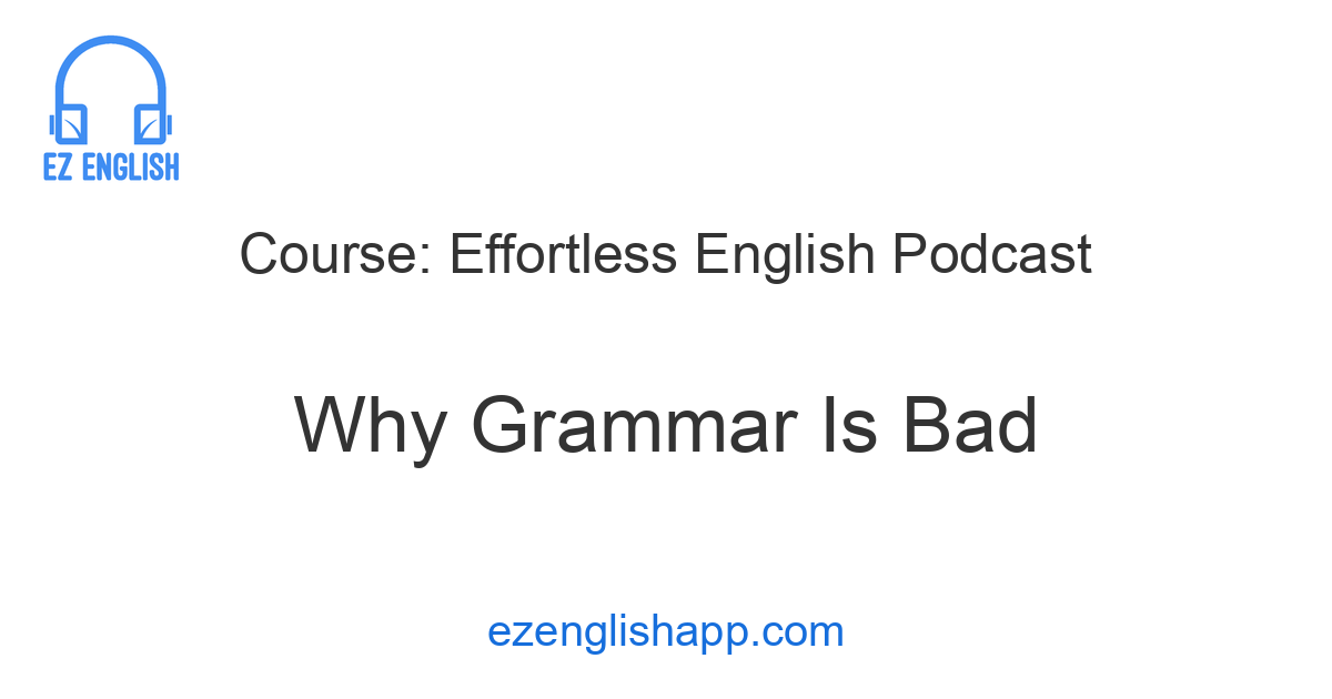 Learn English Without Grammar